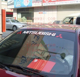front windshield reflective sticker for Mitsubishi Lancer / Southeast ...