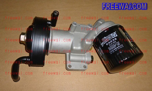 oil filter (with oil cooler and aluminum seat) assembly for Isuzu ...
