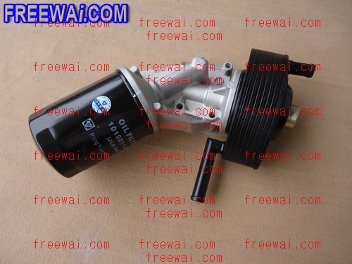 oil filter (with oil cooler and aluminum seat) assembly for Isuzu ELF ...