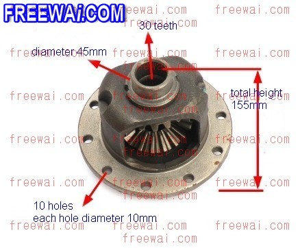 rear axle (main reducer) differential assembly for Great Wall Wingle ...