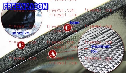 engine compartment sound-proof (sound deadening) sheet for Chery car ...