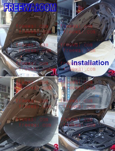 engine compartment sound-proof (sound deadening) sheet for Chery car ...