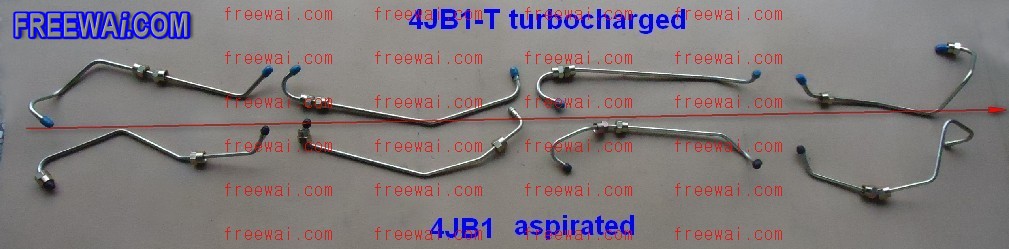 high pressure fuel injection pipe assembly for Isuzu 4JB1 4JB1-T engine ...