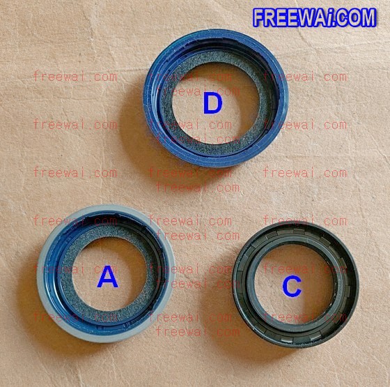 crankshaft front oil seal for Mitsubishi 4M40 4M51 diesel engine on ...