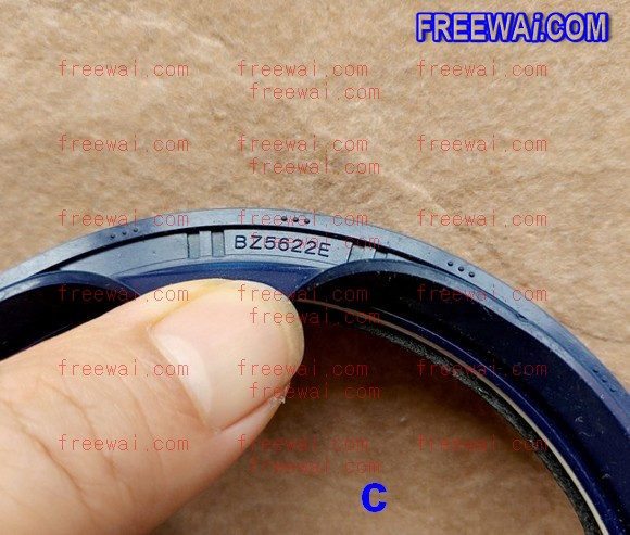 crankshaft rear oil seal for Mitsubishi 4M40 diesel engine on Pajero ...