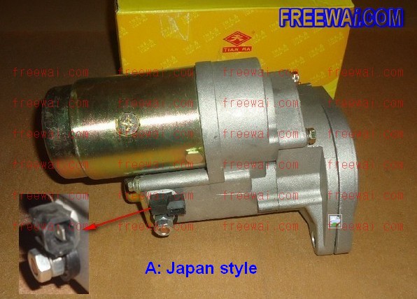 engine starter (starting motor, starter motor) for Isuzu diesel engine ...