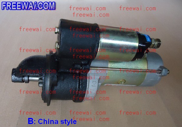 engine starter (starting motor, starter motor) for Isuzu diesel engine ...