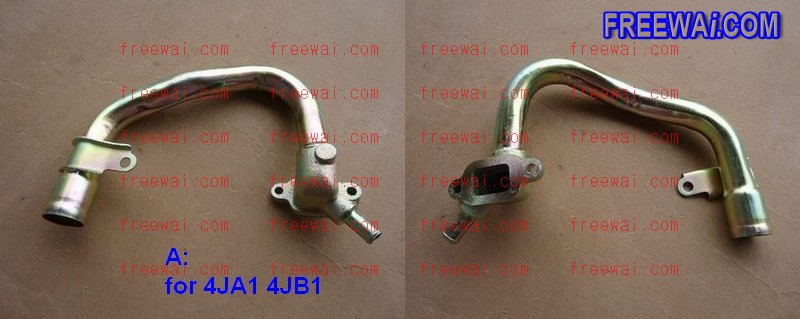 water intake steel pipe for 4JA1 4JB1 4JB1-T/TC 4JH1-TC engine on Isuzu ...