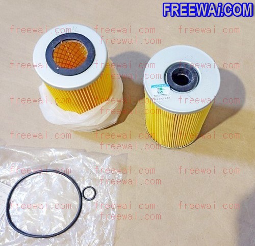 oil filter paper element J0814 for Isuzu 4JB1 engine on ELF truck NHR ...